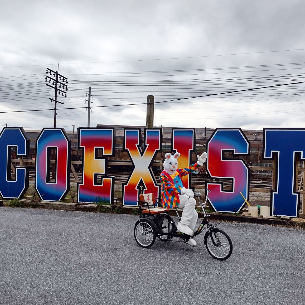 Easter Bunny Visits Coexist Gallery!