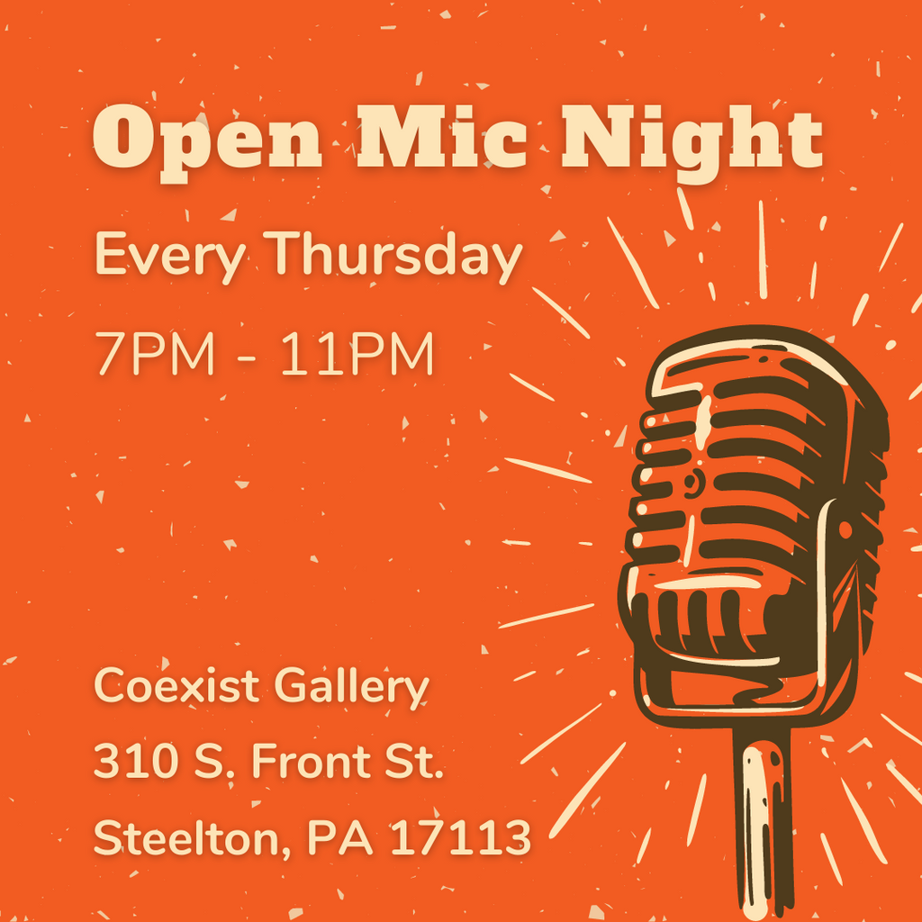 Open Mic Night Coexist Gallery Open Mic Night Coexist Gallery